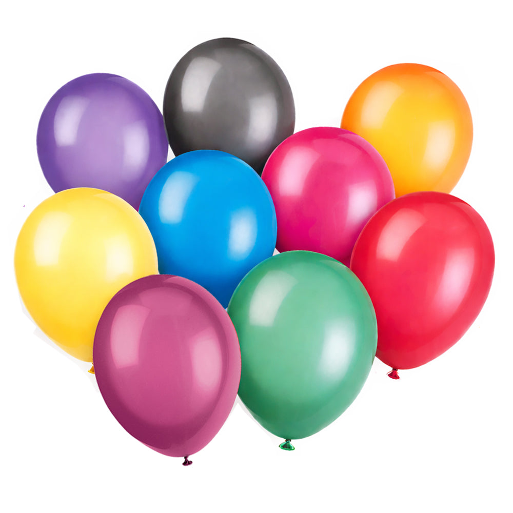 Multicolour Assorted Colour Latex Balloons - 12" - Pack of 50 – Party Packs