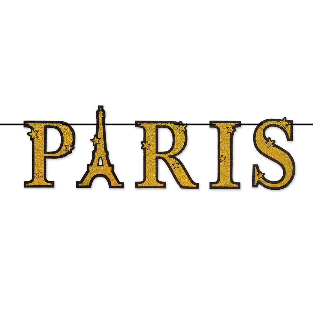 Paris Banner Decoration - 1.2m – Party Packs