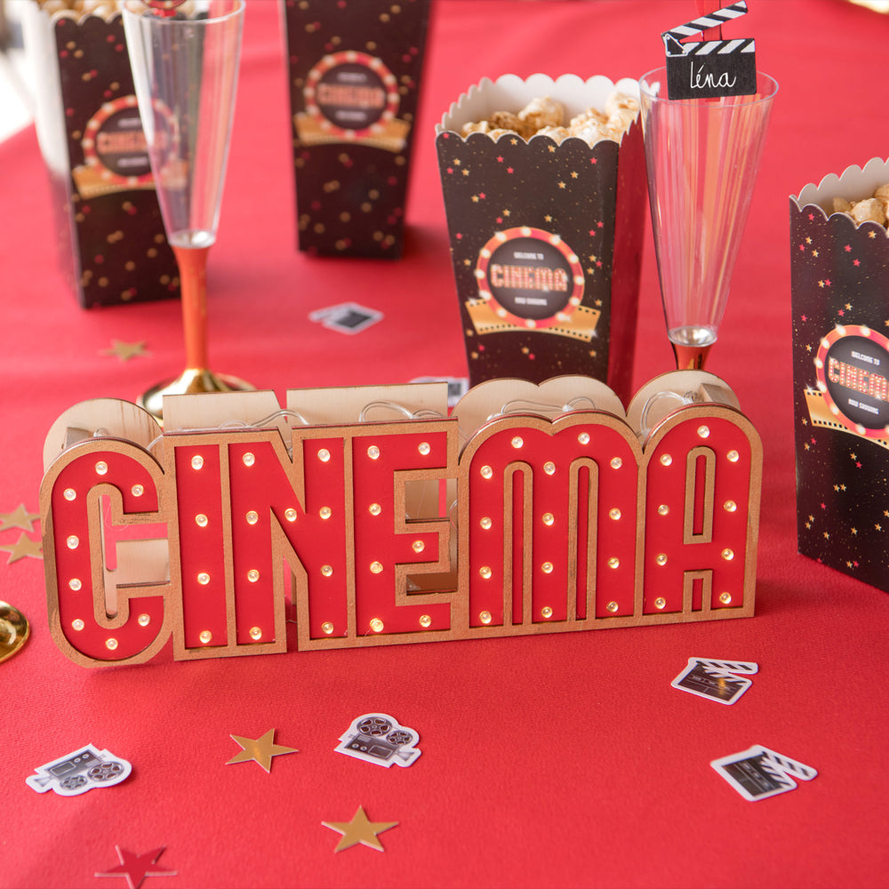 Light Up Cinema Sign - 30cm x 10cm – Party Packs