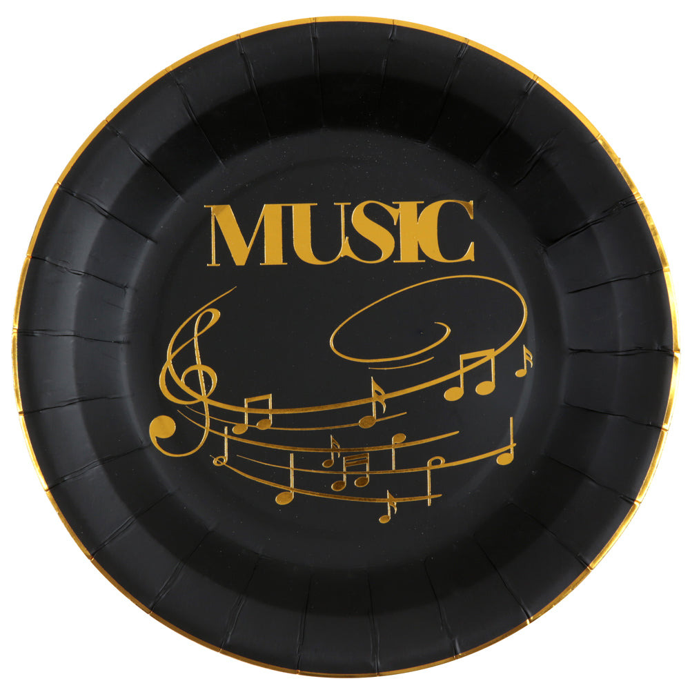 Music Paper Plates - 22.5cm - Pack of 10 – Party Packs