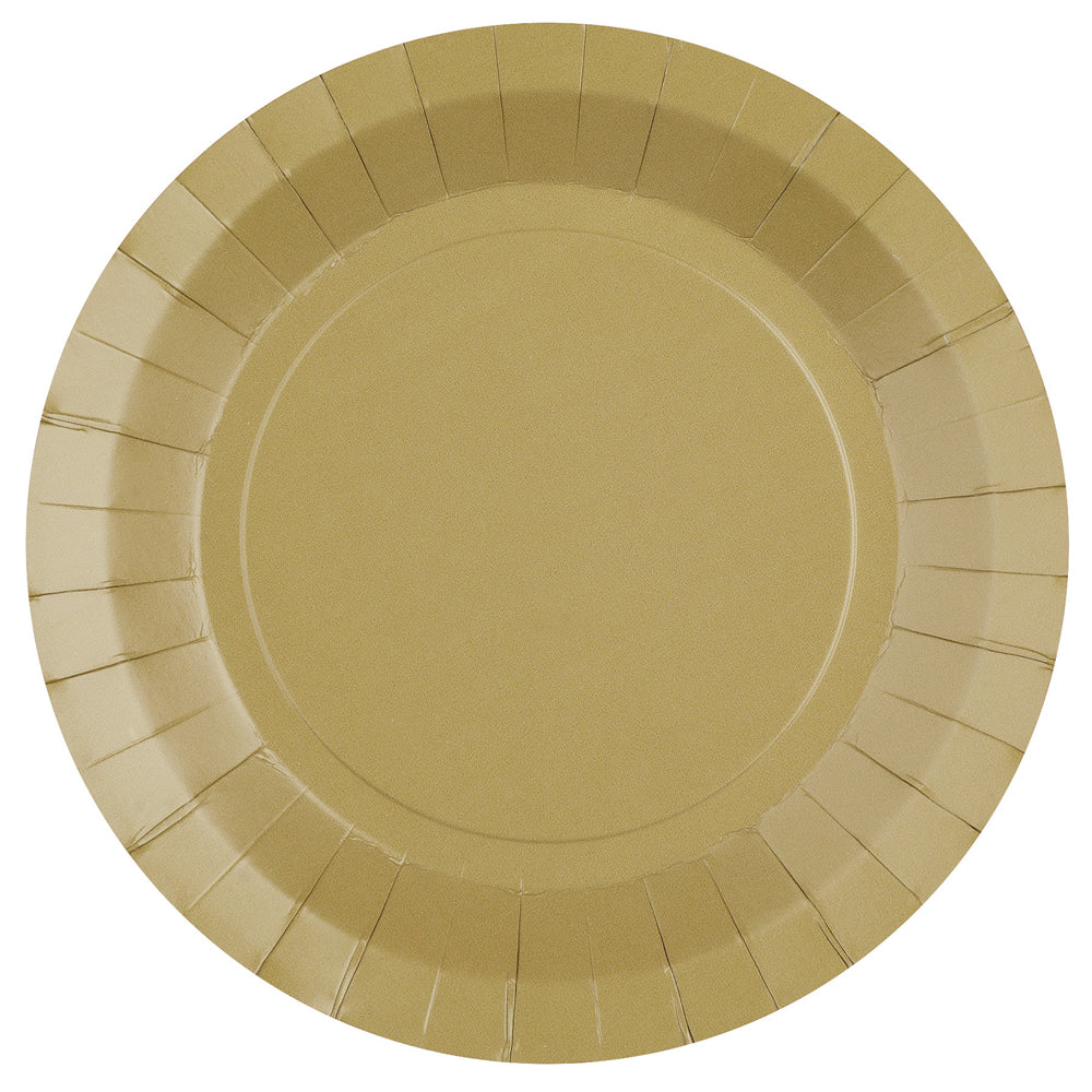 Natural Kraft Brown Paper Plates - 22.5cm - Pack of 10 – Party Packs