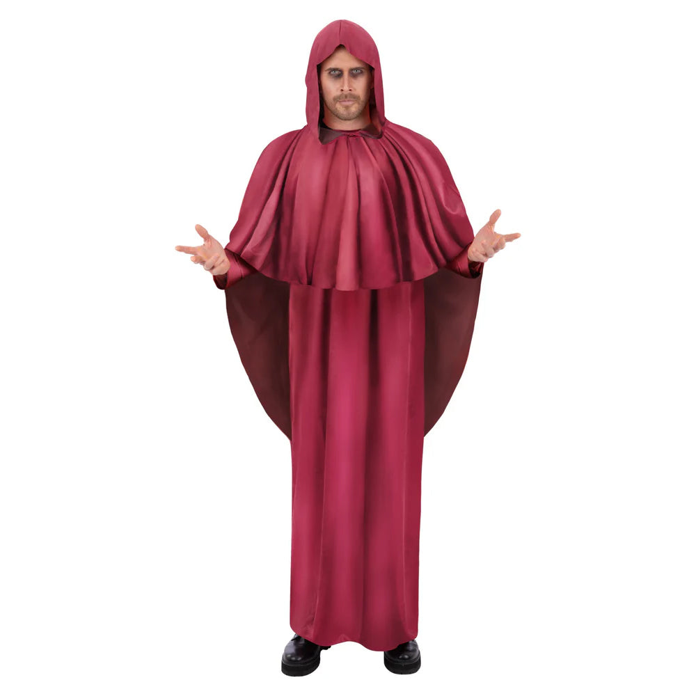 Red Hooded Robe Costume - Handmaid & Demon Halloween Outfit | Party Packs