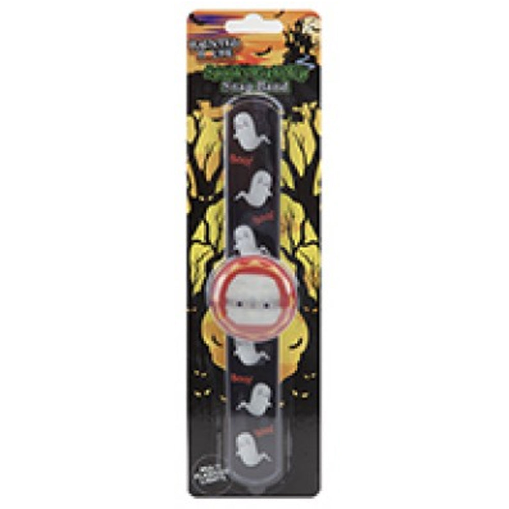 Halloween LED Flashing Snap Band Bracelet - 4 Spooky Designs | Party Packs