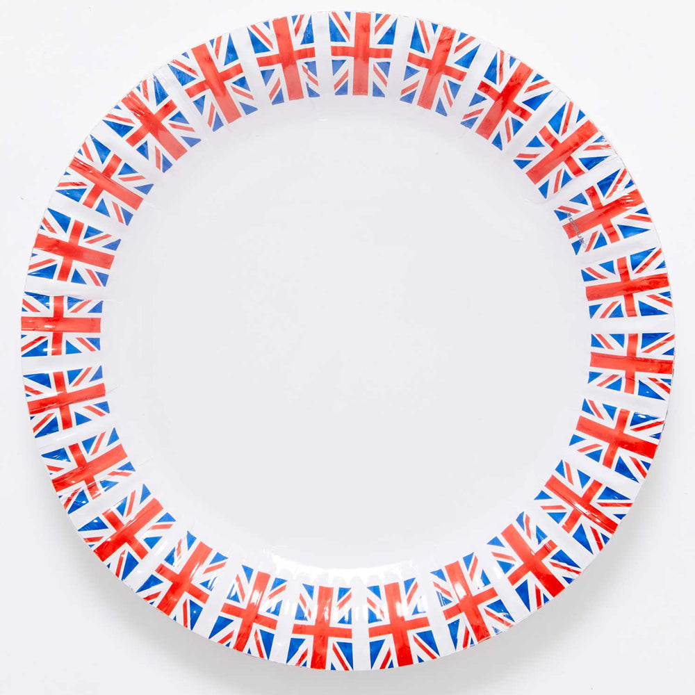 Great British Union Jack Paper Plates - 96 - Tableware | Party Packs