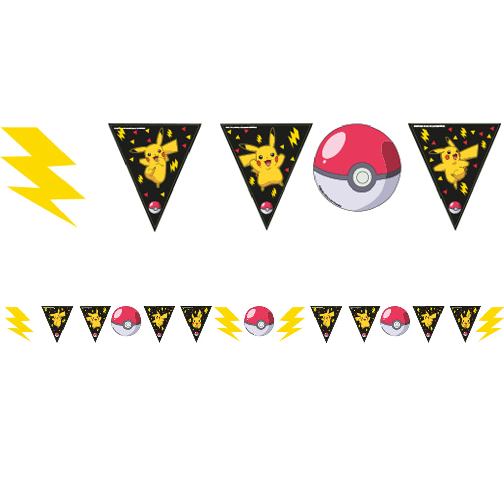 Pokemon Happy Birthday Banner Printable POKEMON Party Supplies