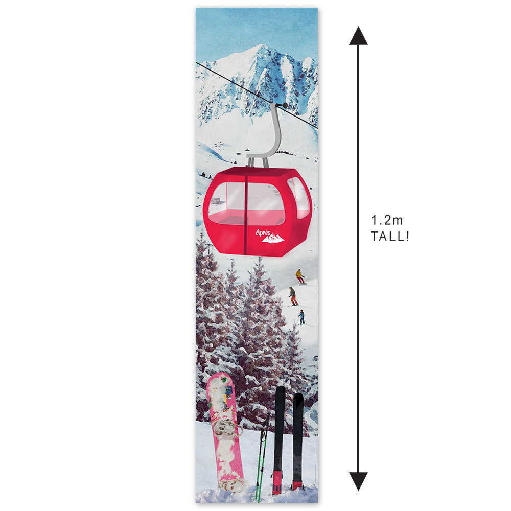 Après Ski Gondola Portrait Banner 30x120cm | Alpine Party Decoration ...