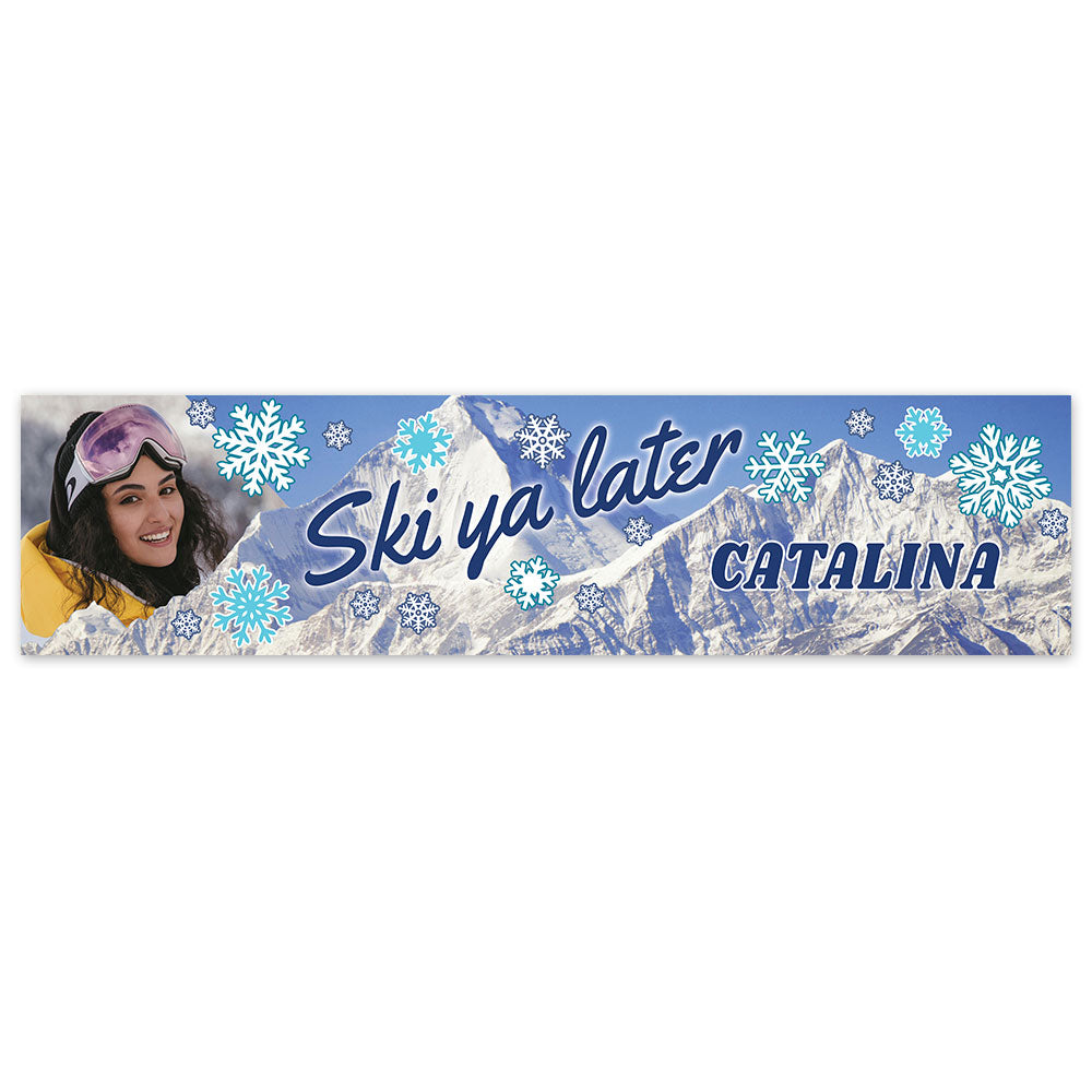 Personalised Ski Ya Later Photo Banner 120cm | Après Ski Party ...