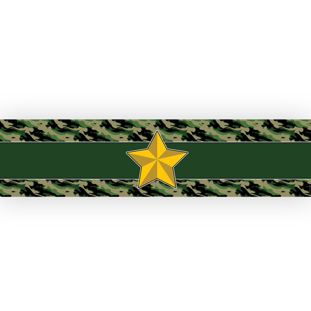Army Camouflage Banner Decoration - 1.2m | Party Packs