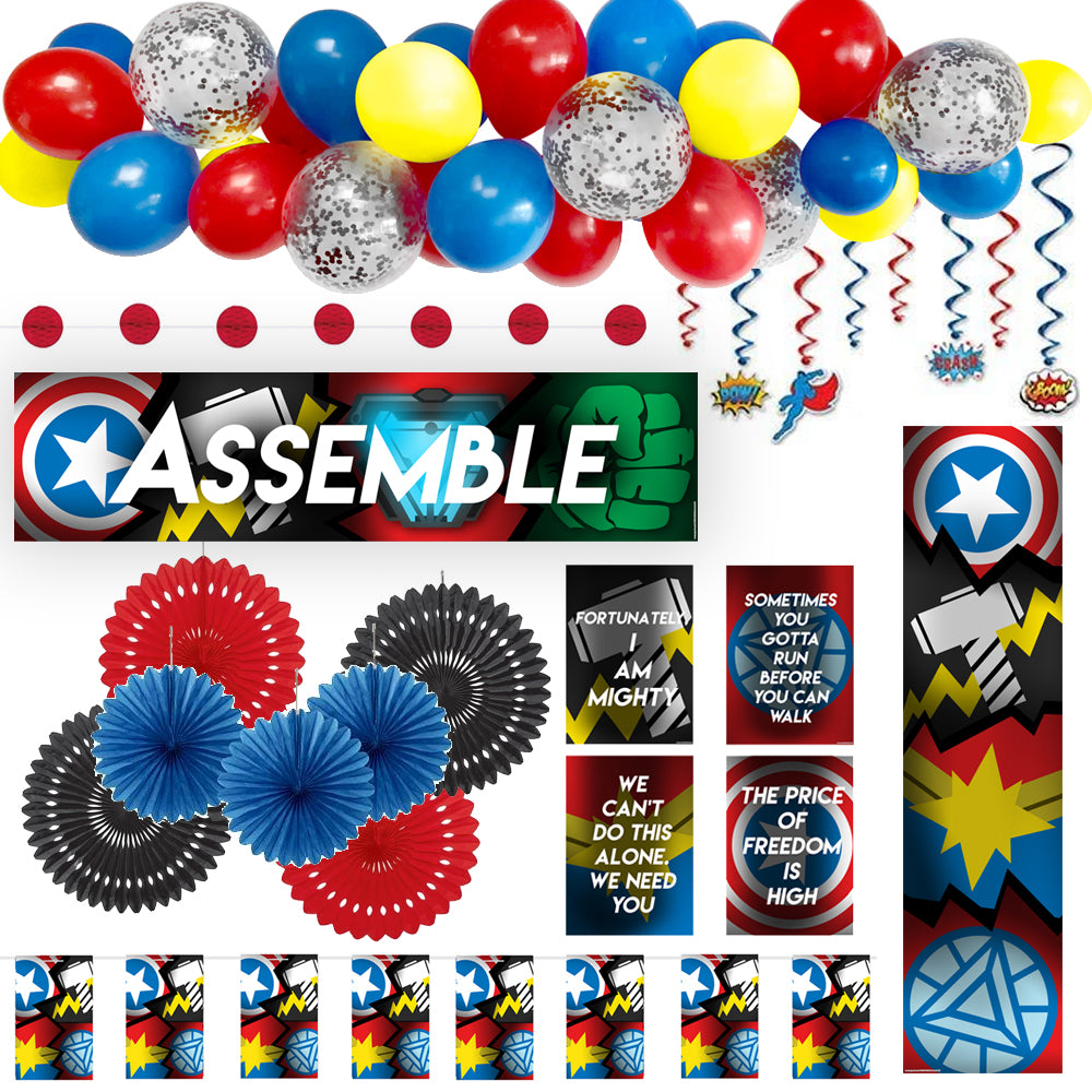 Superhero Decorations & Tableware | Value Packs | Party Packs