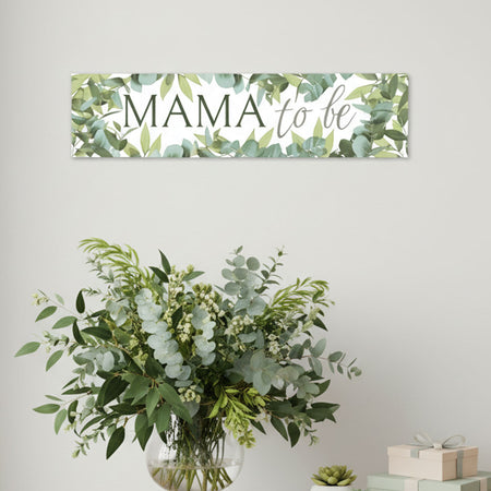 Botanical Baby Shower Mama to Be Banner 120x30cm | Party Packs