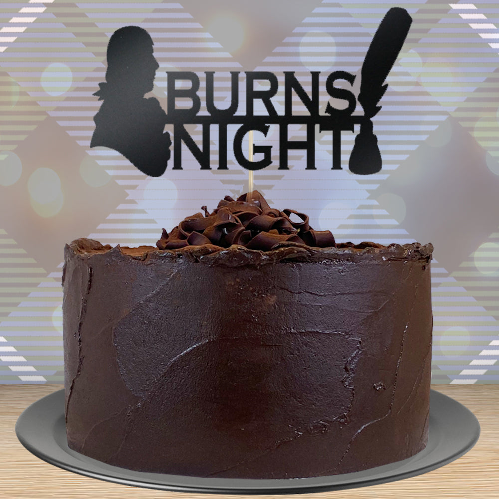 Burns Night Cake Topper Decoration | Party Packs