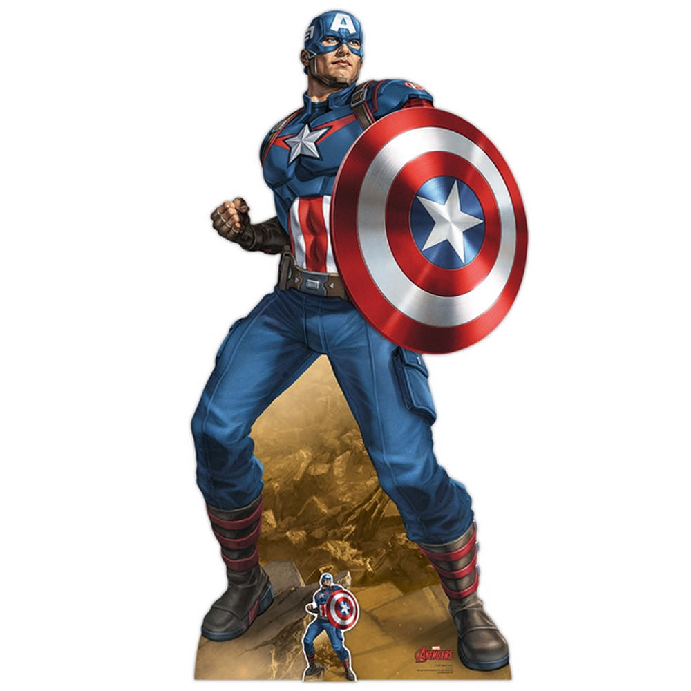 Avengers Captain America Lifesize Cardboard Cutout - 1.84m – Party Packs