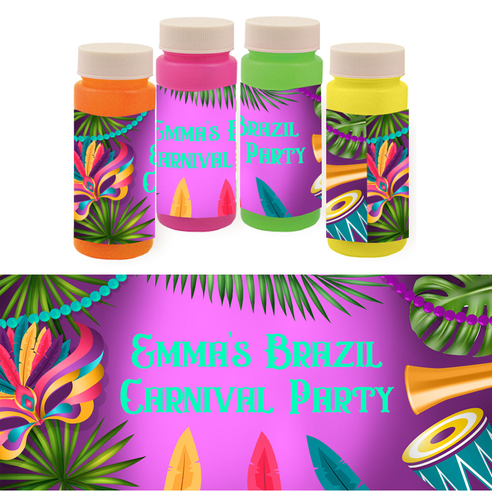Personalised Bubbles - Carnival - Pack of 8 | Party Packs