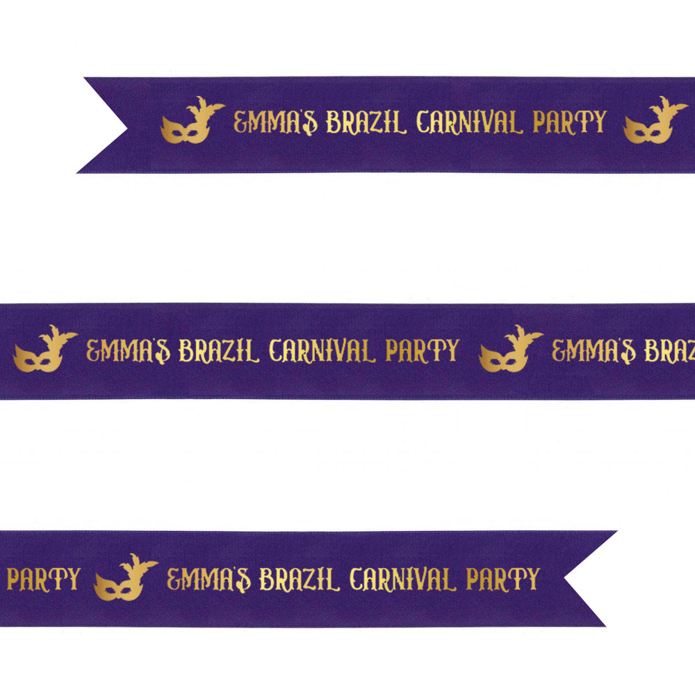 Carnival Personalised Ribbon - 1m | Party Packs