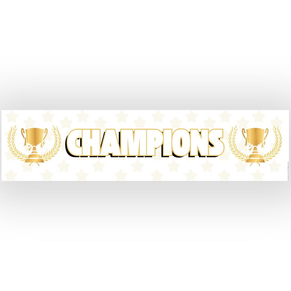 Champions Banner Decoration - 1.2m | Party Packs