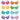Class of 2026 Heart Shape Glasses Assorted Colours Pack of 8 | Party Packs