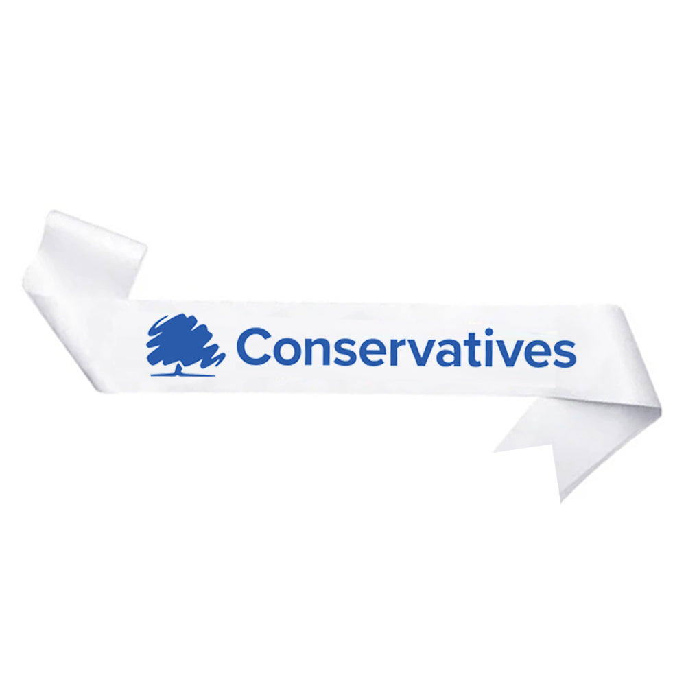 Conservative Party Sash - General Election Accessories | Party Packs