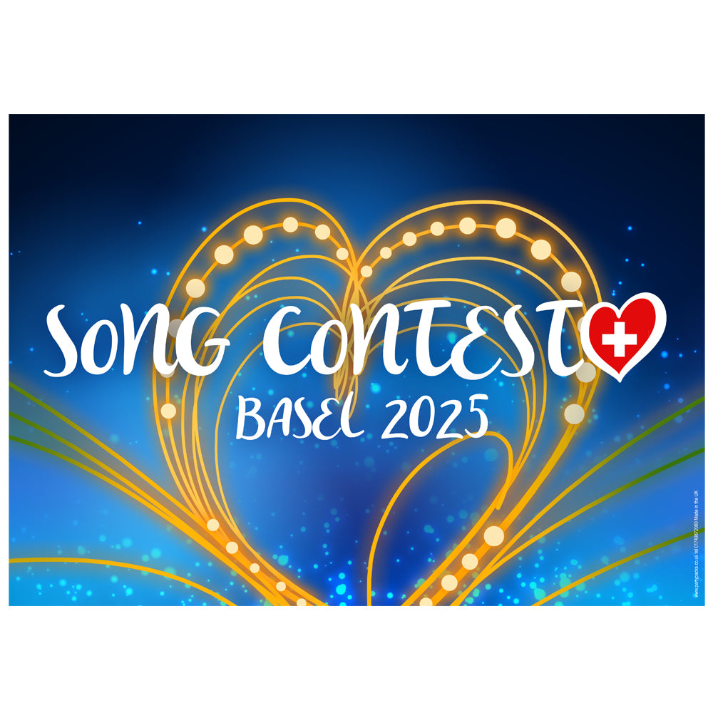 Song Contest Poster Decoration - A3 | Party Packs