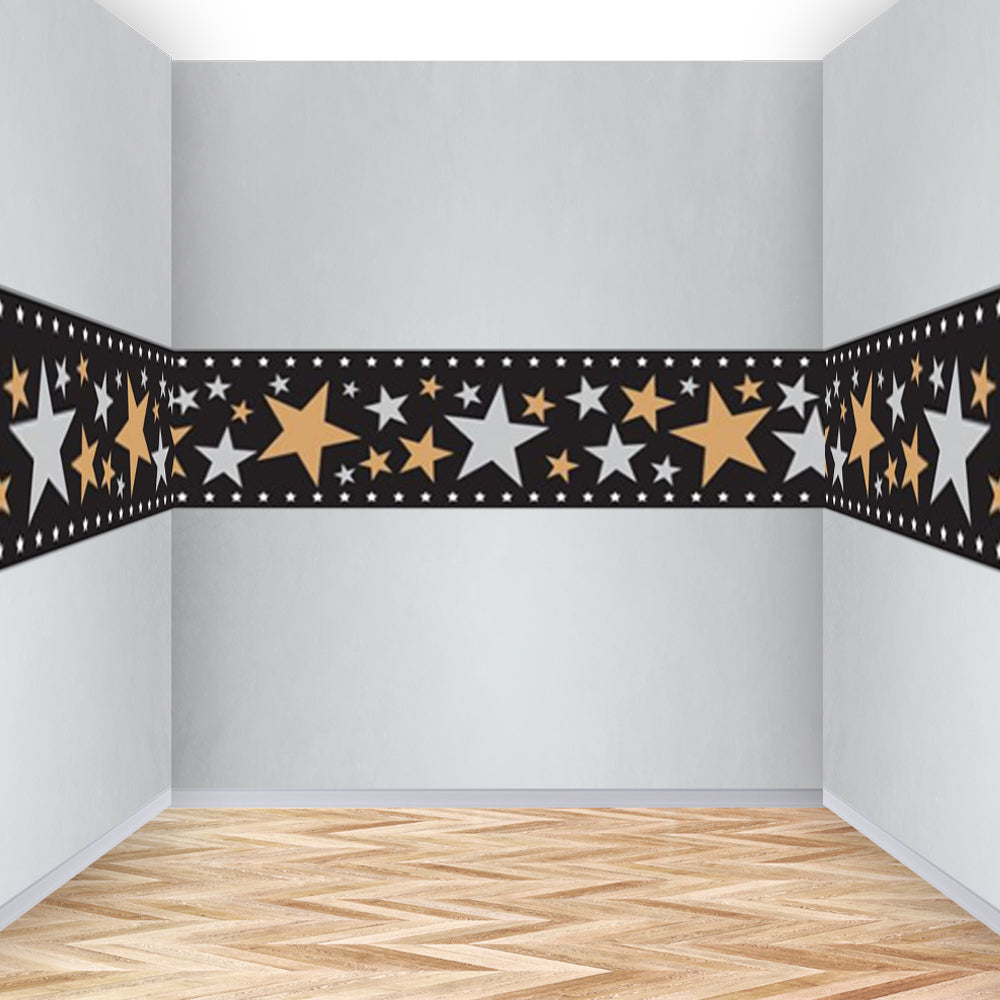 Star Wall Design With Tape Masking Tape Wall Paint Design Ideas With