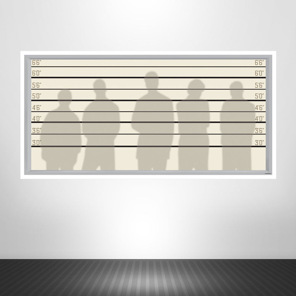 Police Lineup Backdrop Wall Decoration - 1.57m | Party Packs