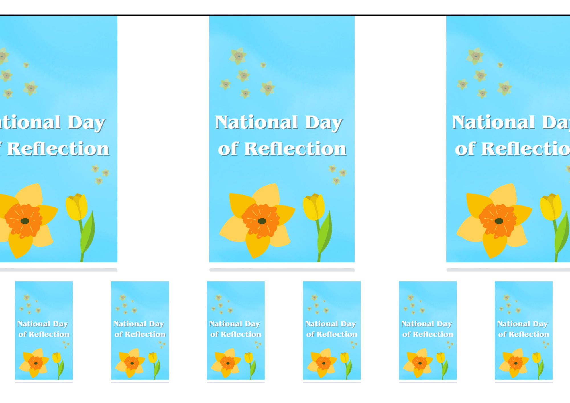 National Day of Reflection Paper Flag Bunting - 2.4m – Party Packs