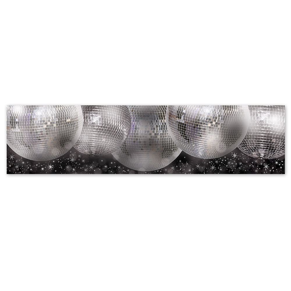 Disco Party Landscape Banner 120cm x 30cm - Party Packs