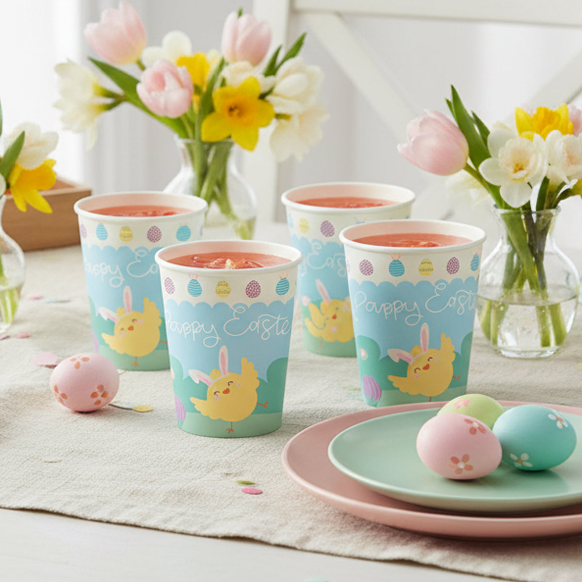 Easter Paper Cups 270ml Pack of 10 | Cute Easter Party Tableware ...