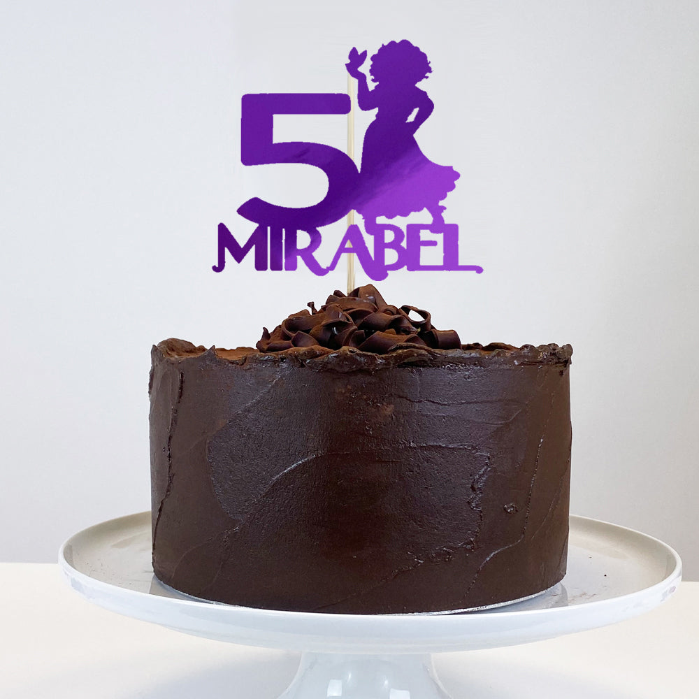 Personalised Encanto Glitter Cake Topper Decoration | Party Packs