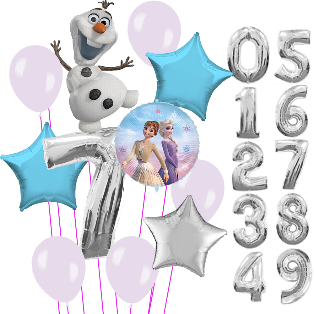 Uninflated Frozen Balloon Bundle - Choose Your Age – Party Packs