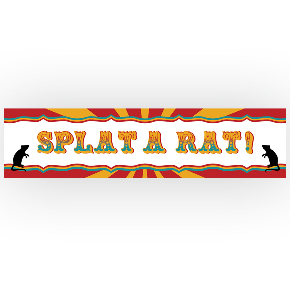 Fundraising Splat A Rat Banner - 1.2m – Party Packs