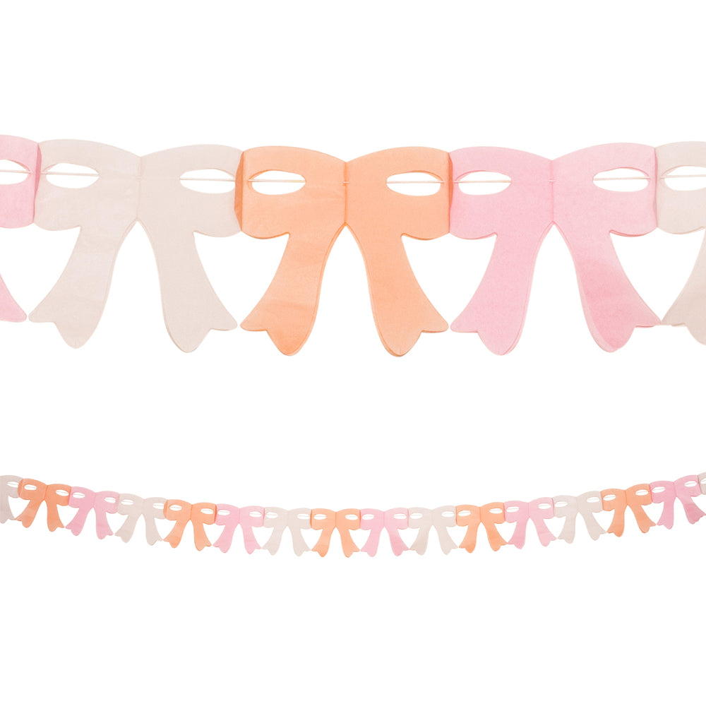 Paper Bow Garland 3m | Party Decorations – Party Packs