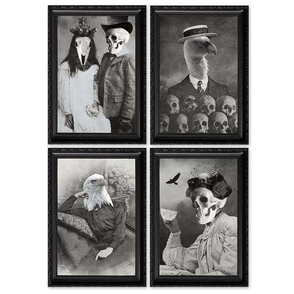 Gothic Frame Macabre Posters A3 Pack of 4 - Halloween Gothic Decor ...