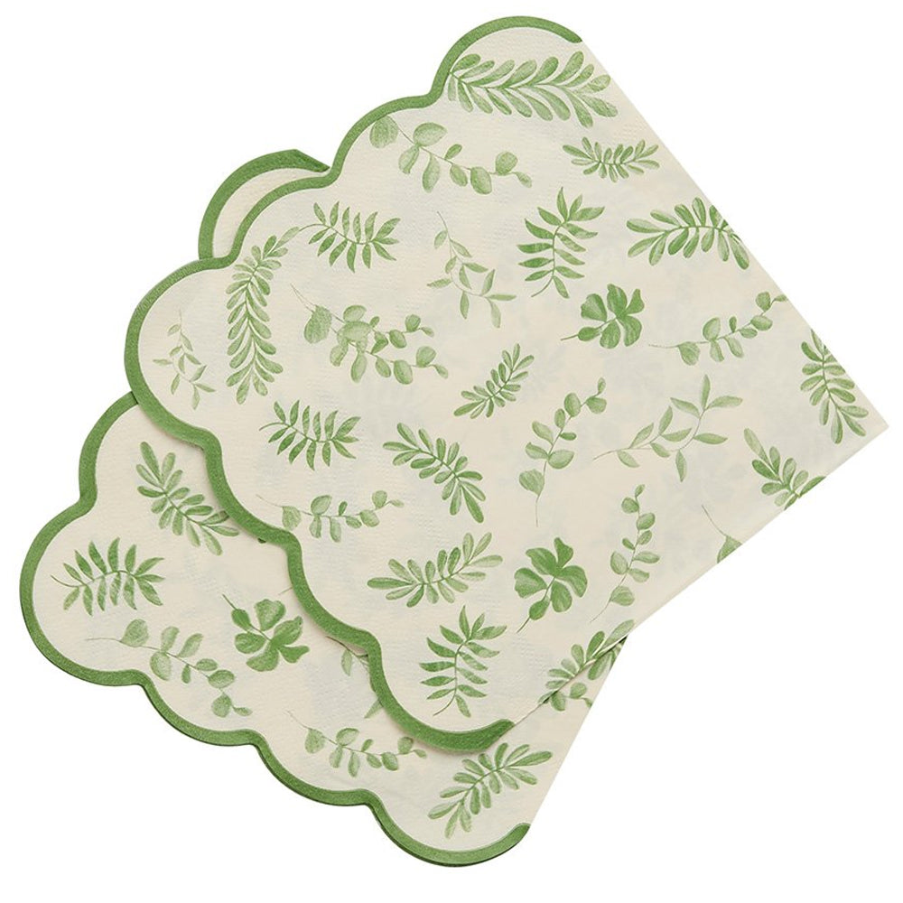 Botanical Paper Napkins Pack of 16 | Wedding & Baby Shower Tableware ...