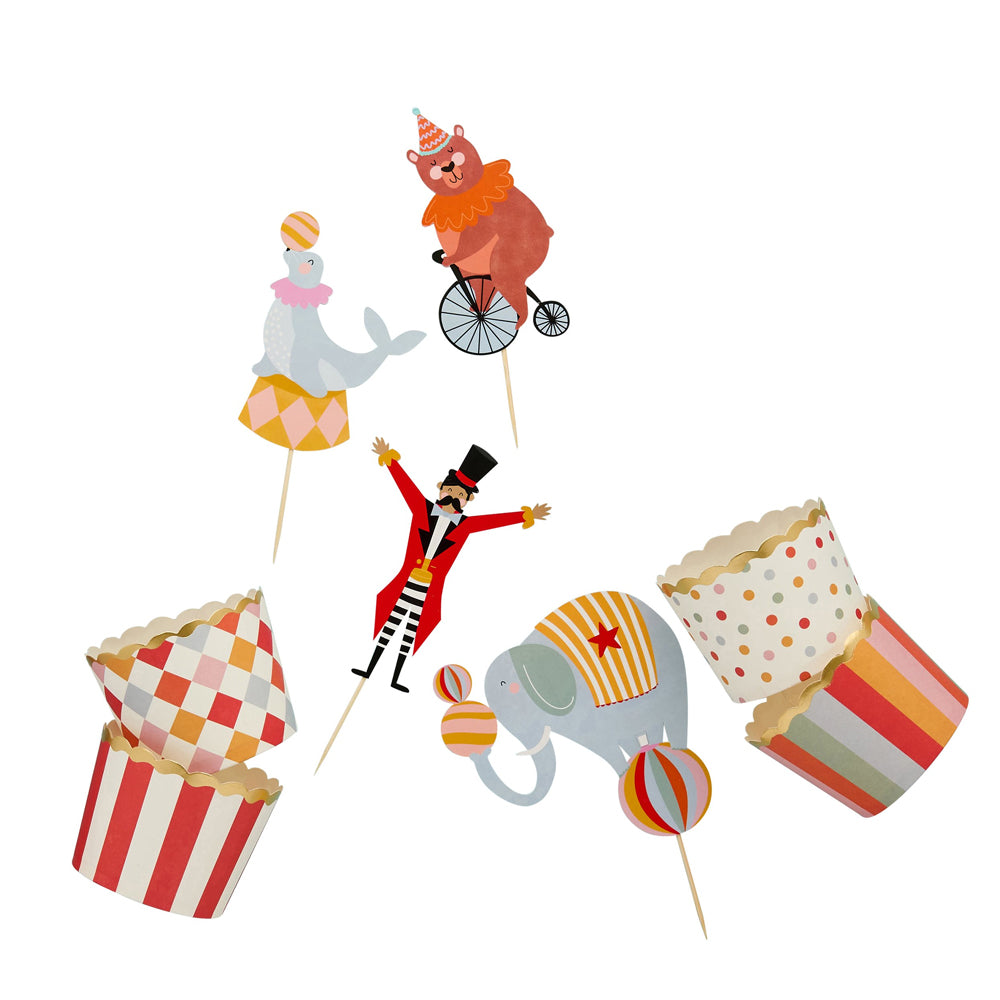 Circus Food Picks and Food Cup Set - Pack of 12 – Party Packs