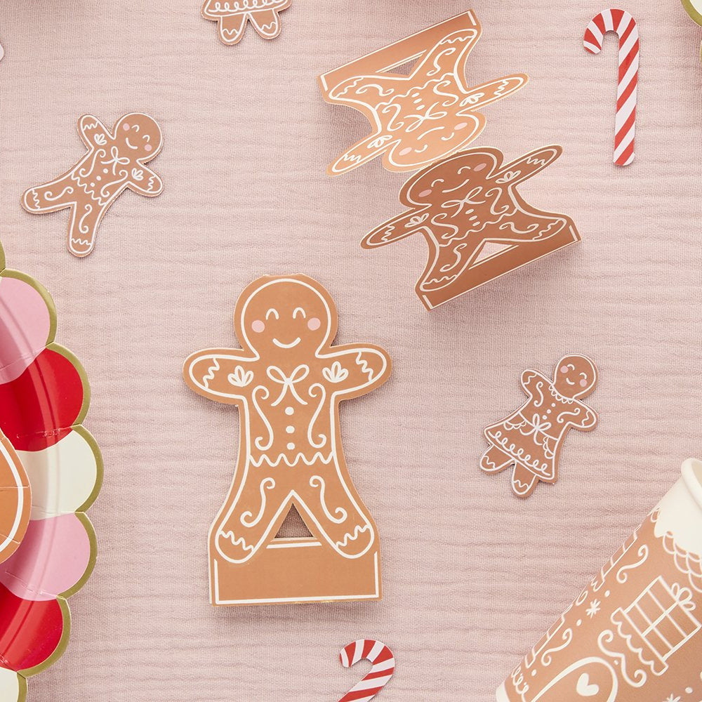 Gingerbread Placecards Pack of 10 - Christmas Table Settings - Party Packs