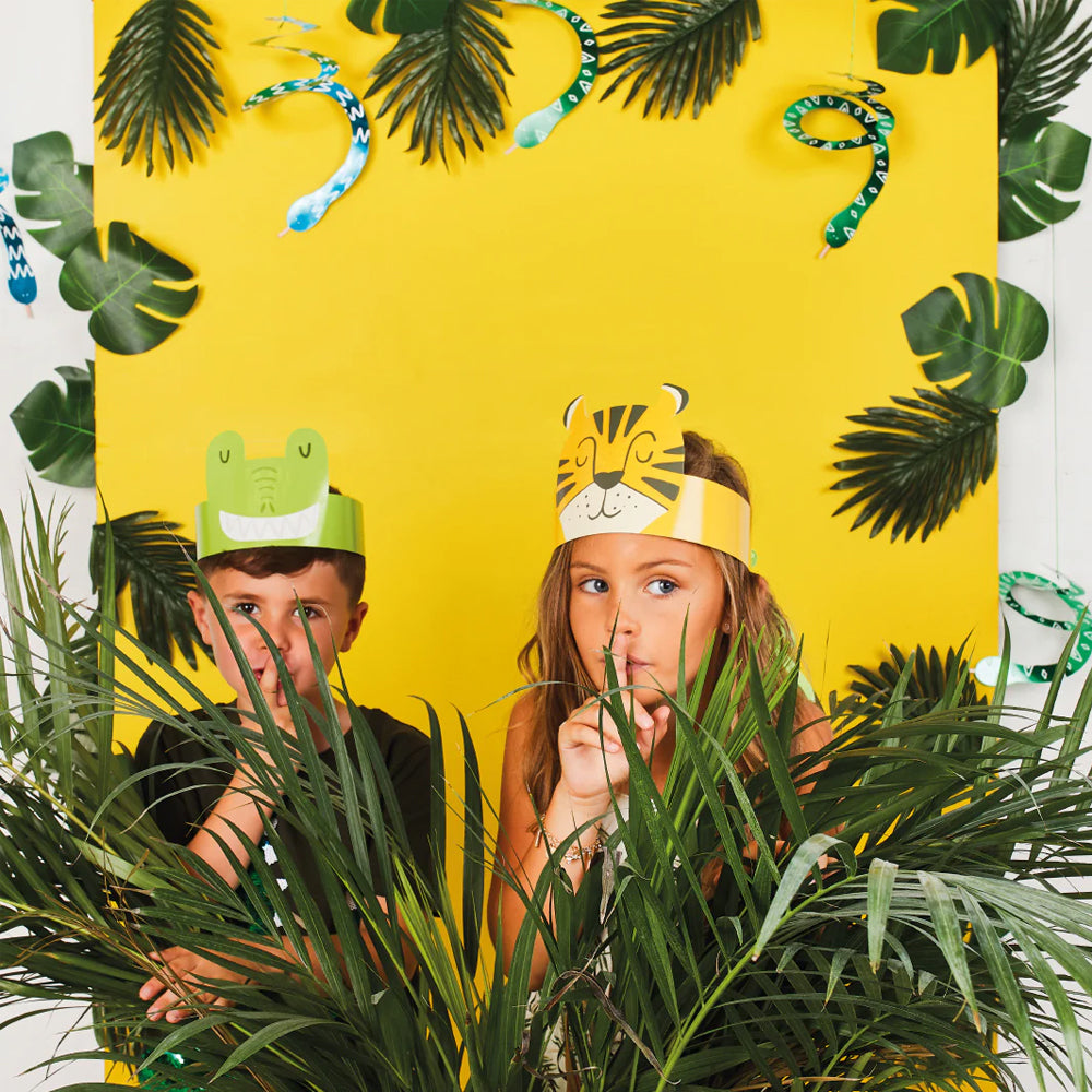 Jungle Animal Paper Headbands - Pack of 6 | Party Packs