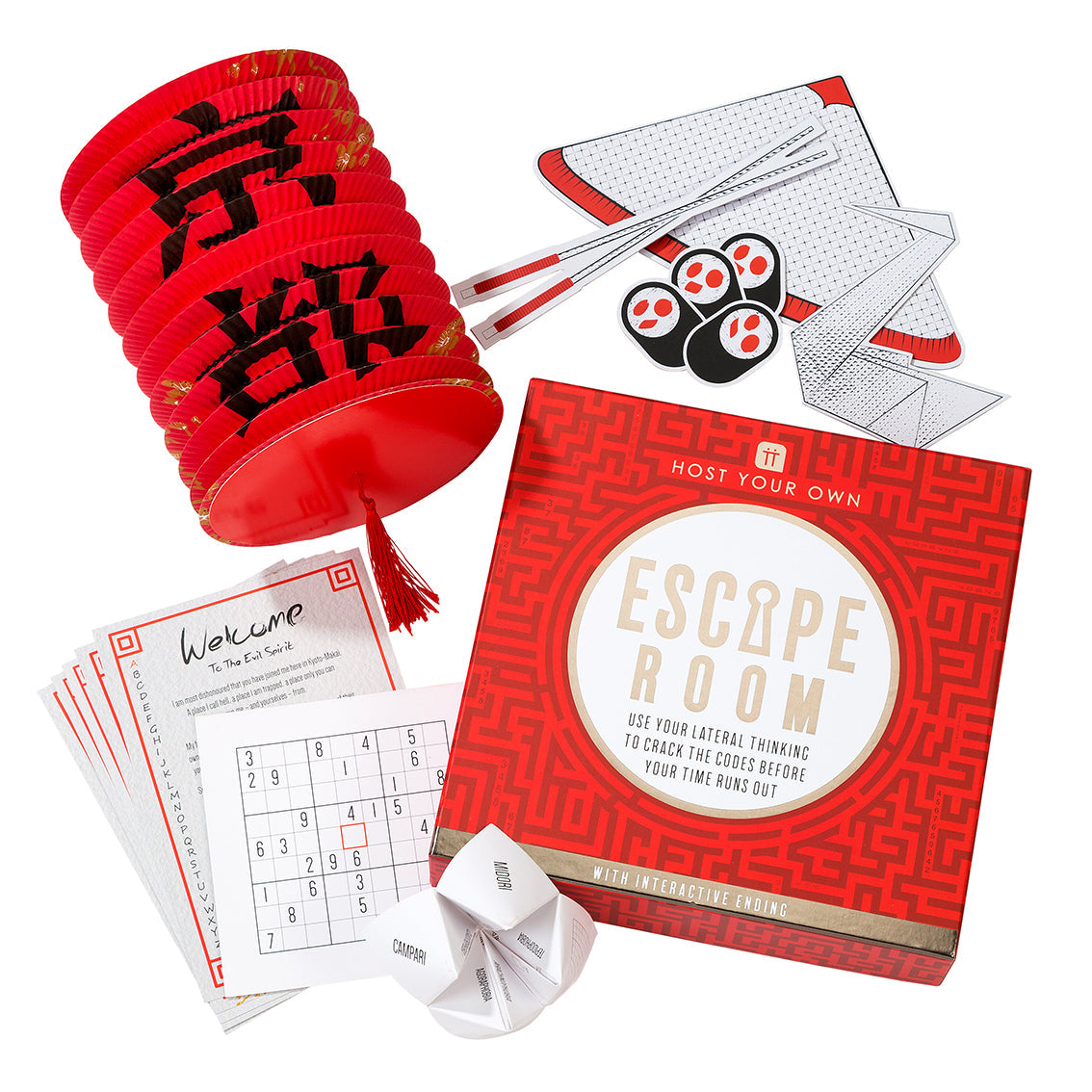 Host Your Own Escape Room Game - Kyoto Edition | Party Games | Party Packs