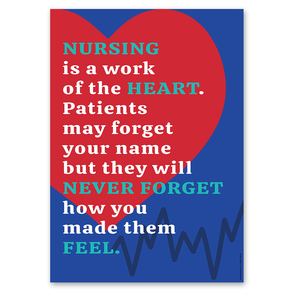 International Nurses Day Nursing Quote Portrait Poster A3 | Party Packs UK