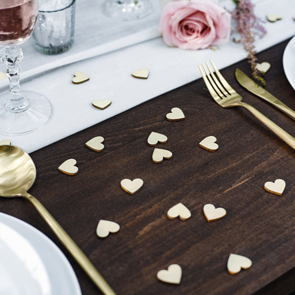 Wooden Heart Table Confetti - Pack of 50 | Wedding & Party Decorations ...