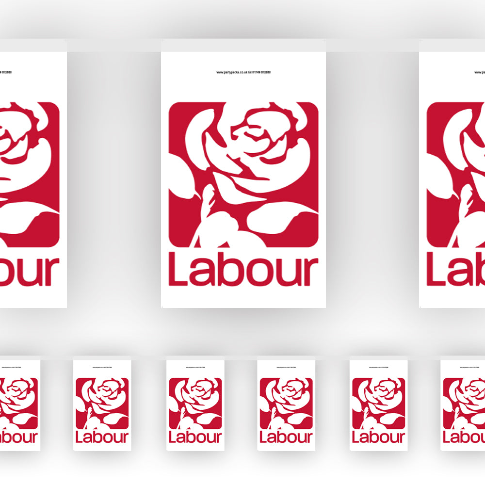Labour Party Flag Bunting - Election Decorations | Party Packs