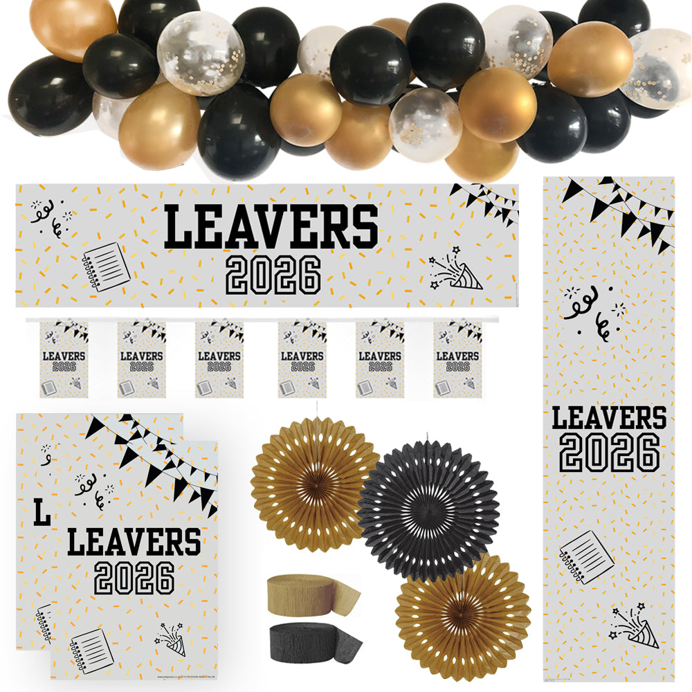 Leavers 2026 Party Decoration Pack - Banner & Decorations | Party Packs