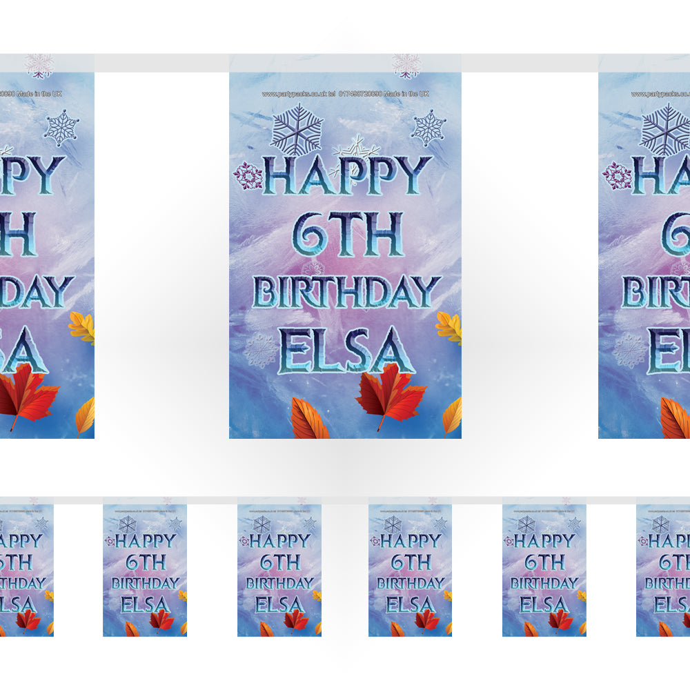 Let it Go Personalised Bunting - Decorations | Party Packs