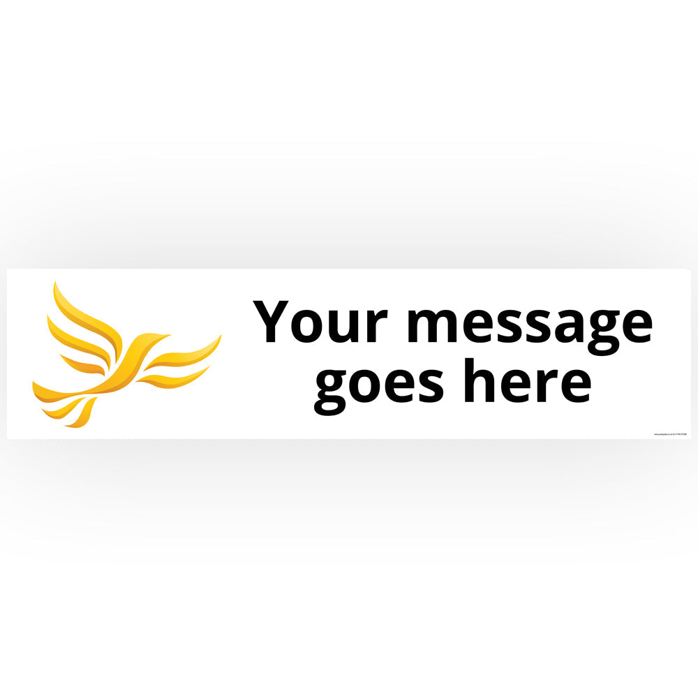 Liberal Democrats Party Personalised Banner | Party Packs