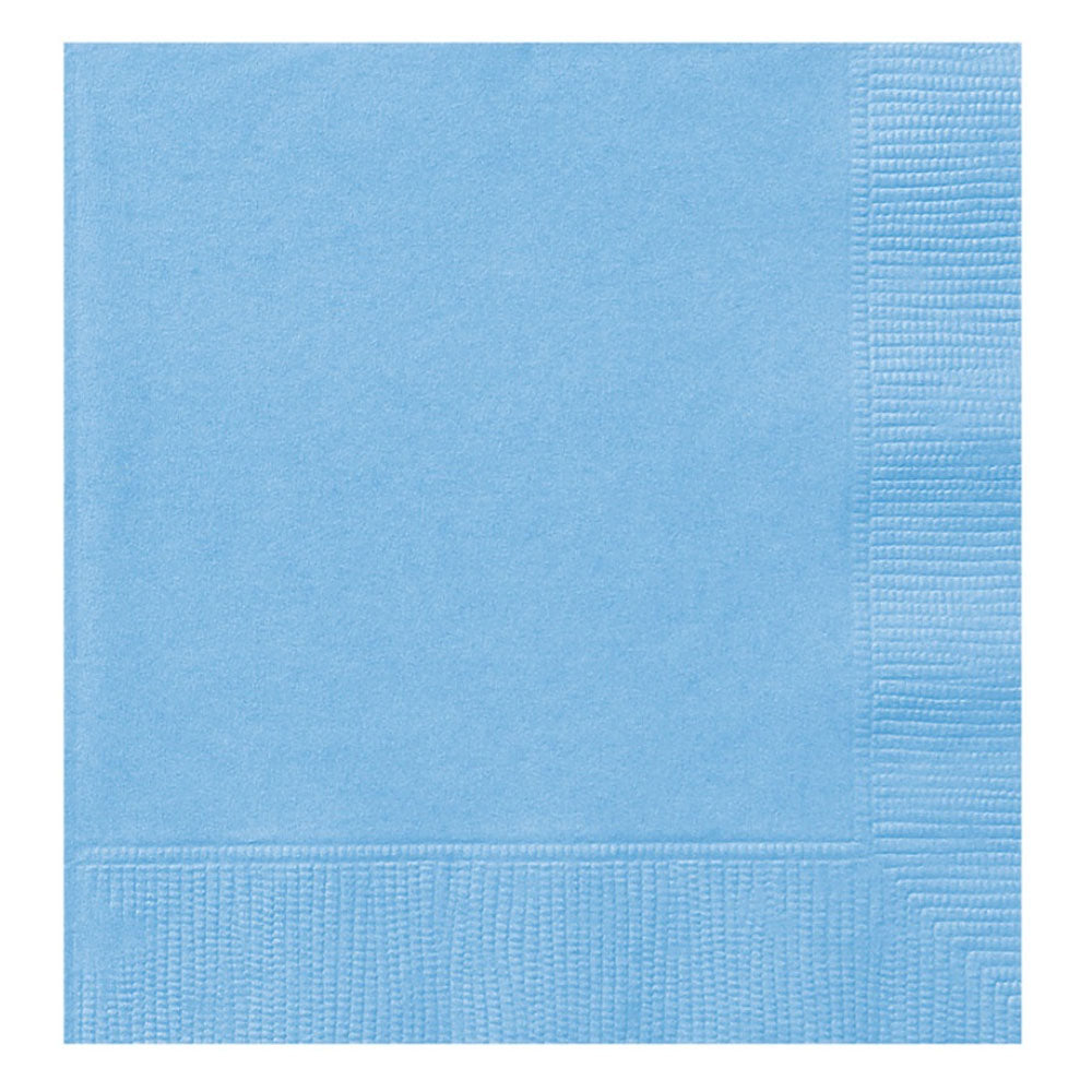 Light Blue Luncheon Napkins - 33cm - Pack of 50 – Party Packs