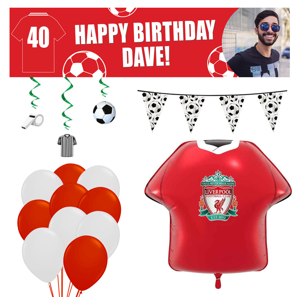 Personalised Liverpool FC Decoration Party Pack | Birthday & Father's ...