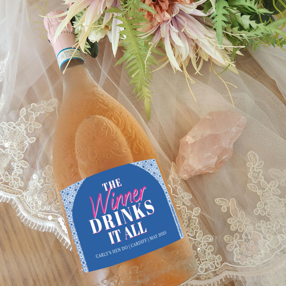 Dancing Queen Personalised Wine Labels Sheet of 4 - Hen Party Favour ...