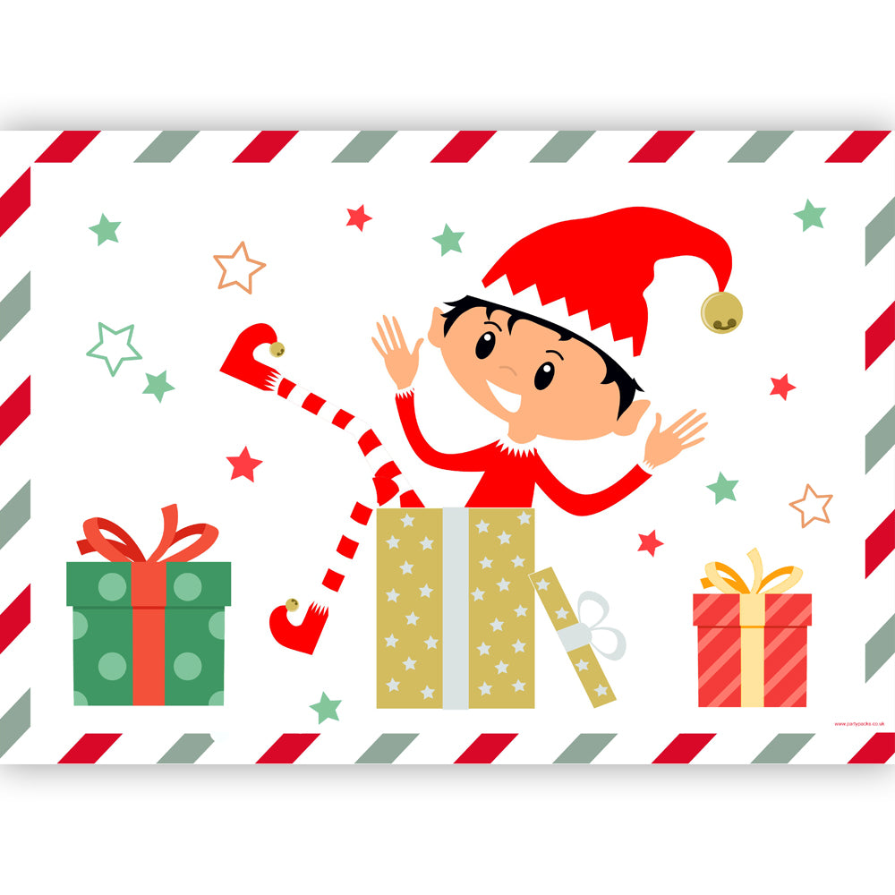 Mischievous Elf Christmas Poster - A3 – Party Packs