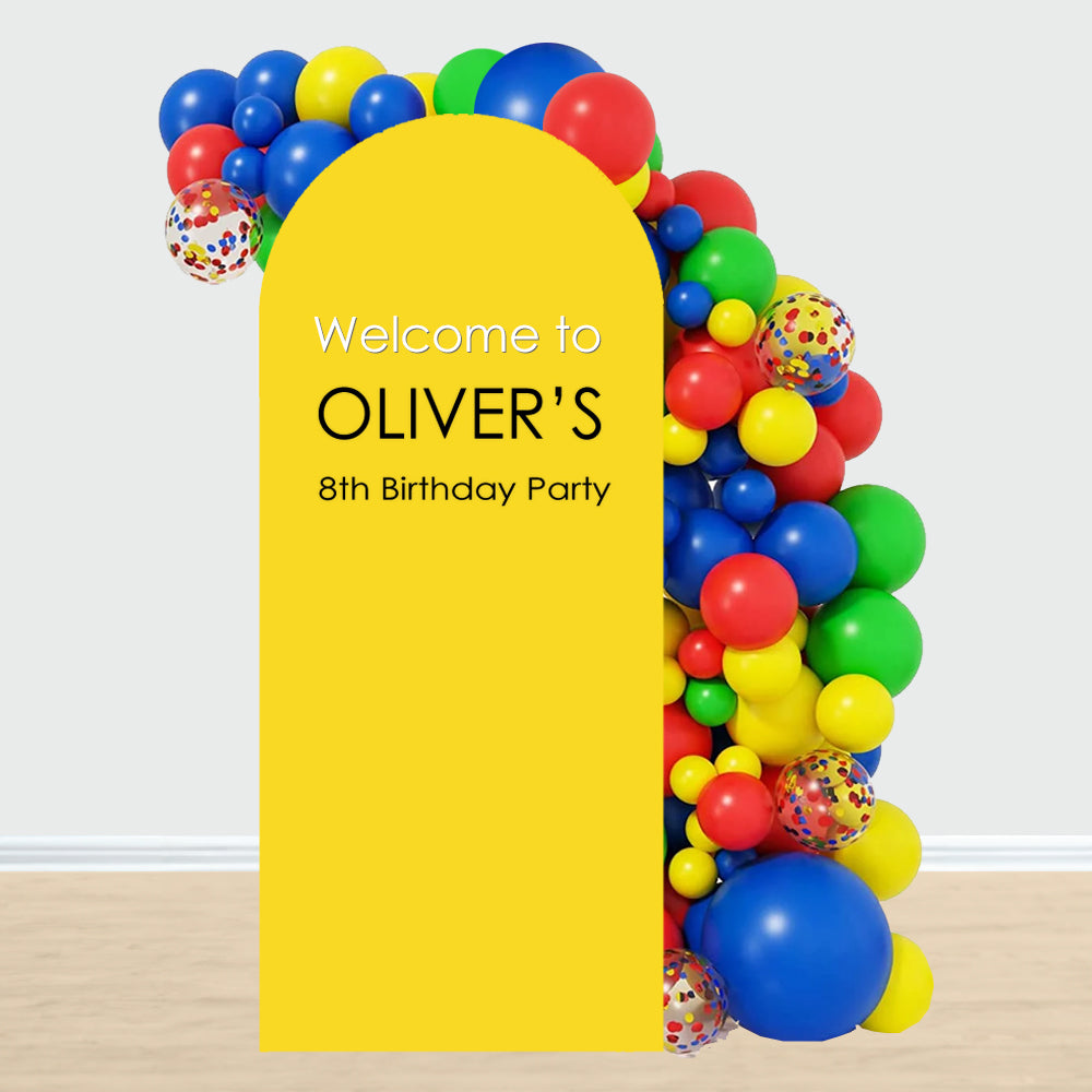 Personalised Yellow Sailboard Message Cardboard Cutout Sign – Party Packs