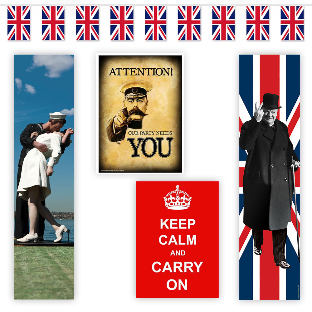 1940's War Time Decoration Paper Pack – Party Packs
