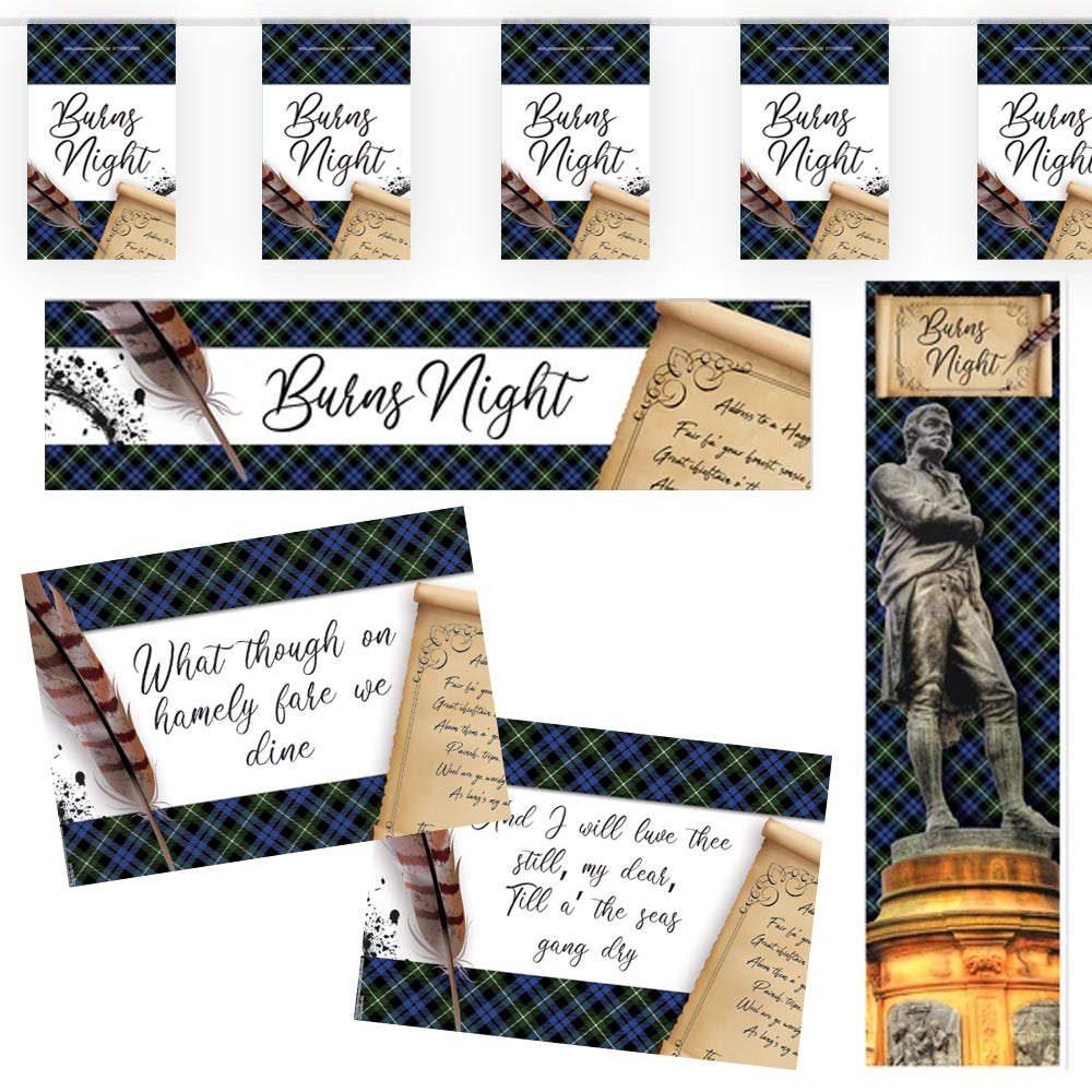 Burns Night Scroll Decoration Pack | Party Packs
